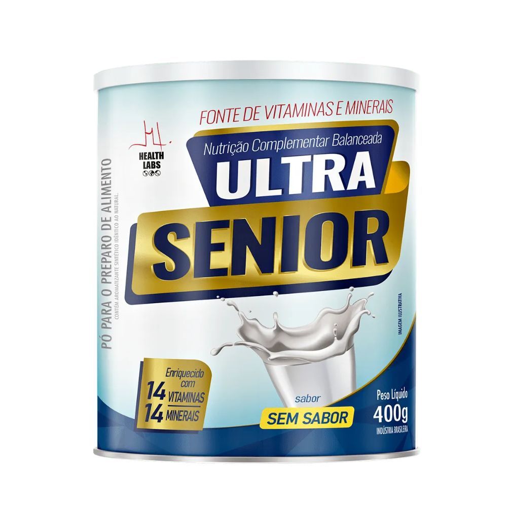 Ultra Senior 400g Sem Sabor - Health Labs fonte De Vitaminas e Minerais ...