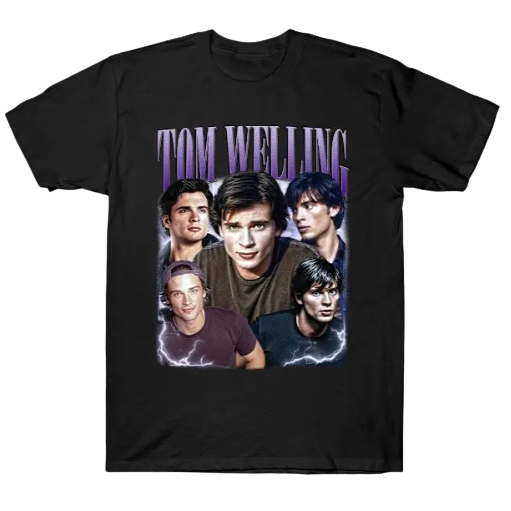 Camiseta Tom Welling Adulto/Infantil Lançamento Camiseta Em Algodao ...