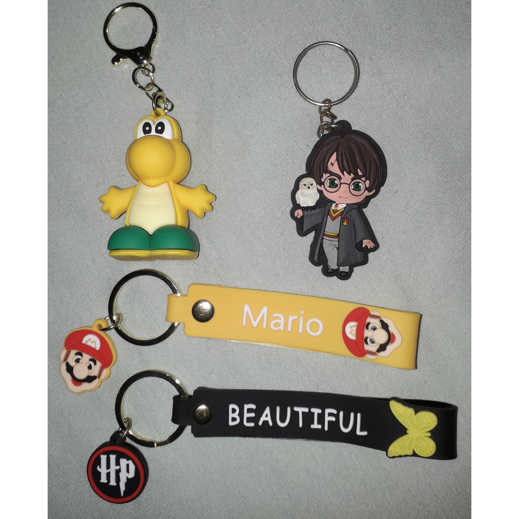 Chaveiros Diversos (Harry Potter, Yoshi, Super Mario) | Shopee Brasil