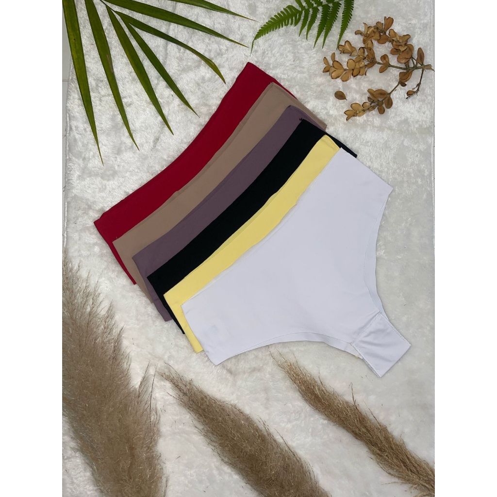 Kit 10 Calcinha Tanga Conforto Cós Alto Sem Costura Corte a Laser Lingerie Feminina | Shopee Brasil
