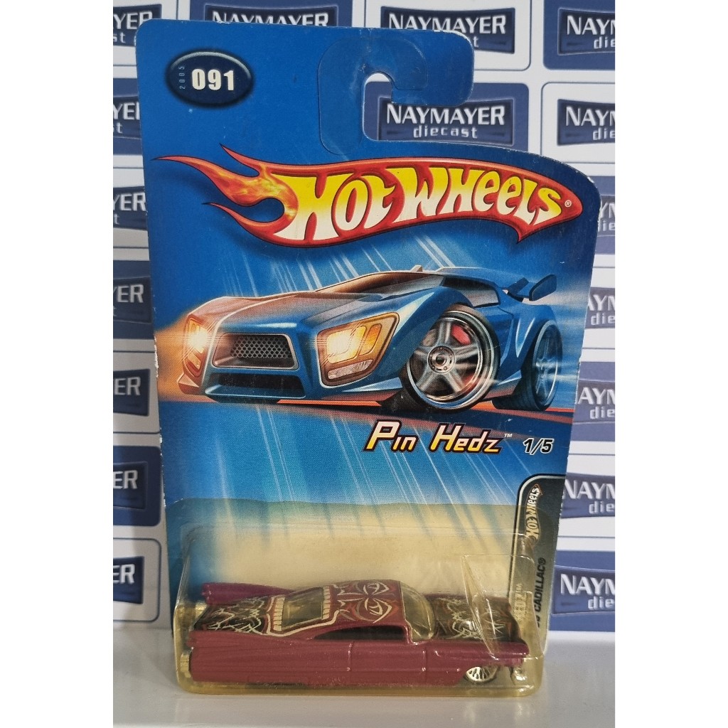 Hot Wheels 1959 Cadillac Pin Hedz | Shopee Brasil
