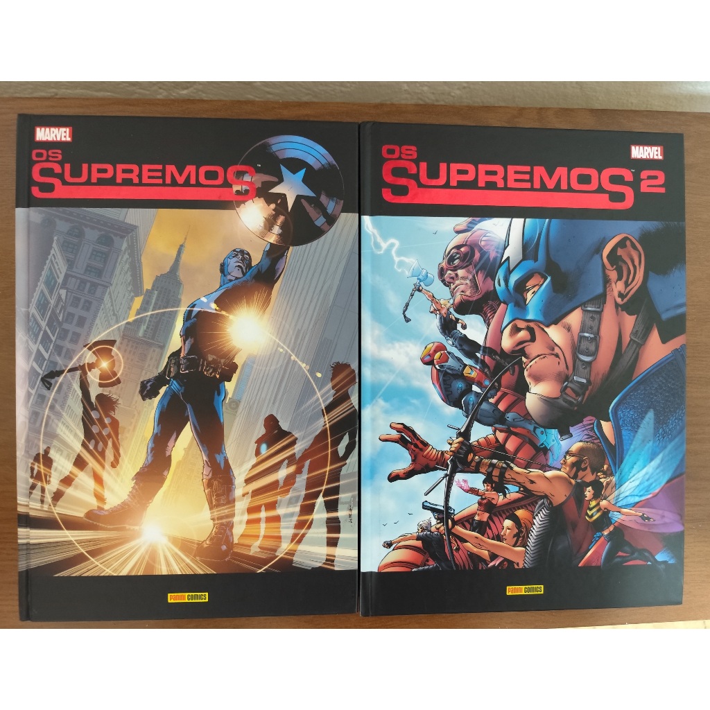 Os Supremos Edição Definitiva Volume 1 e 2 - Marvel Vingadores | Shopee ...