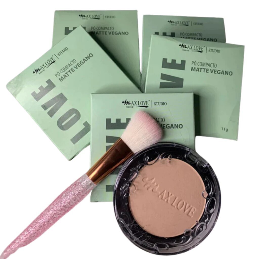 Pó Compacto Matte VEGANO - Max Love | Shopee Brasil