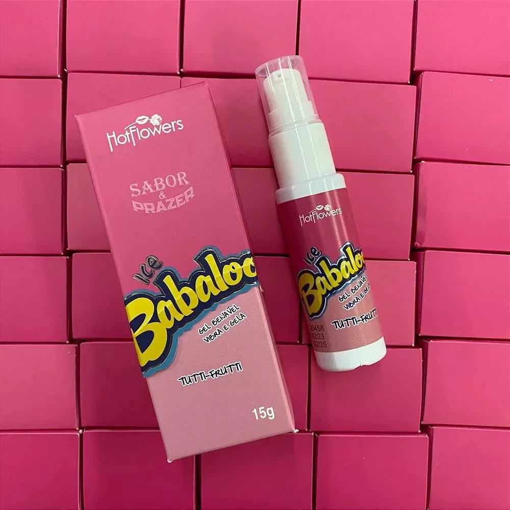 Vibrador Líquido Babaloo Ice Gel Beijável Tutti Fruti | Shopee Brasil