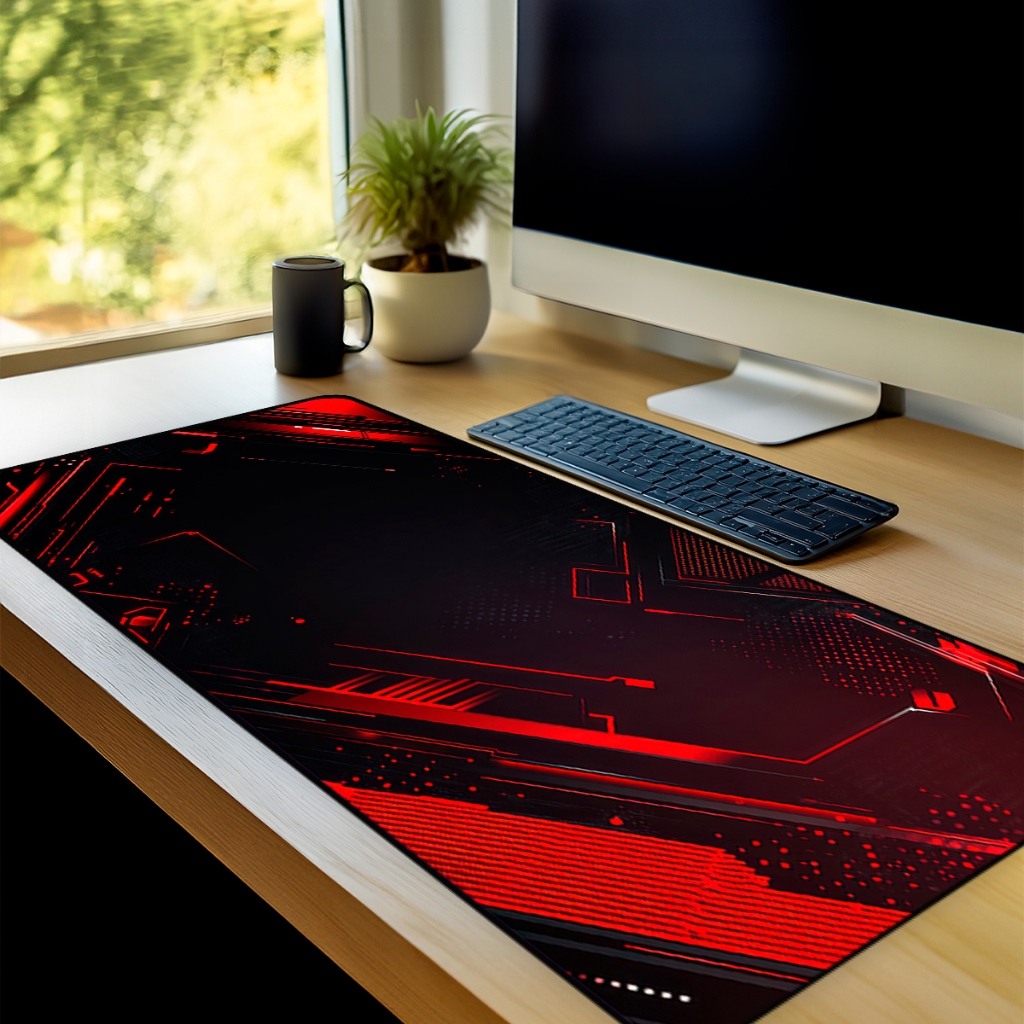 Mouse Pad Gamer Red Antiderrapante Grande 70x35 80x35 90x40 90x50 m2281 ...