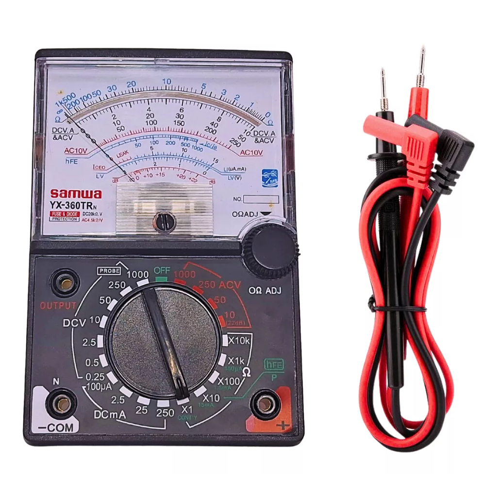 Multímetro Multiteste Analógico Yx-360tr Multitester Analógico Samwa ...