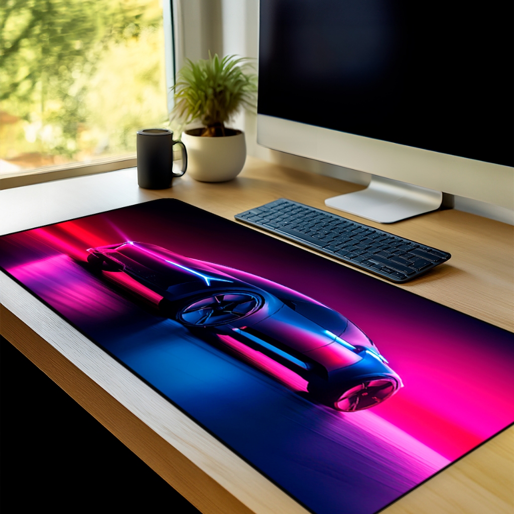 Mouse Pad Gamer Carro Tesla Antiderrapante Grande 70x35 80x35 90x40 ...