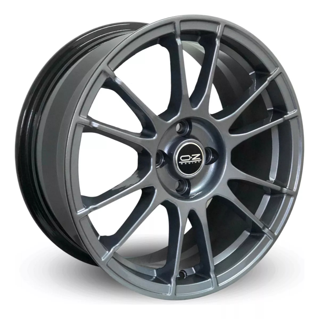 Kit 4 Rodas Aro 17 4X100 Racing OZ Turismo Cromo Escuro Scorro S251 ...