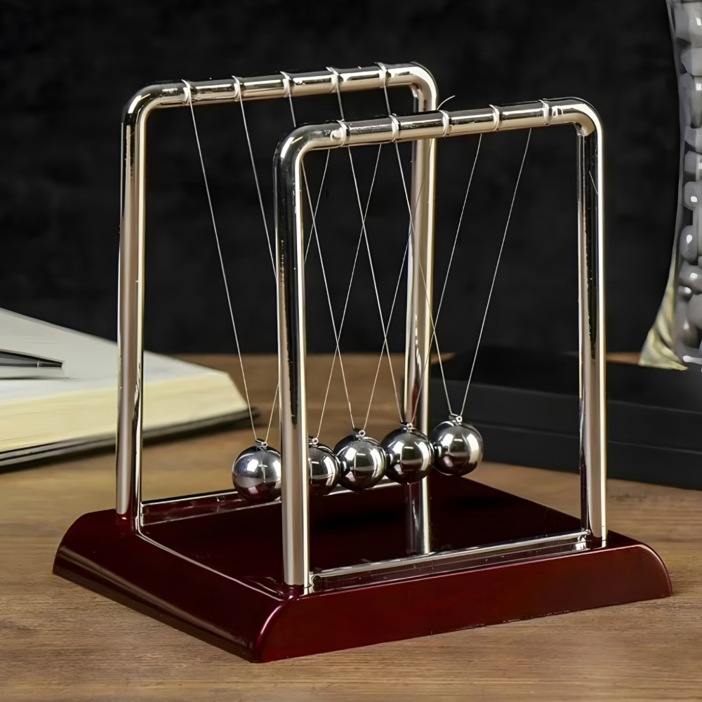 Pendulo De Newton Pêndulo De Mesa Grande Balance Ball De Metal ...