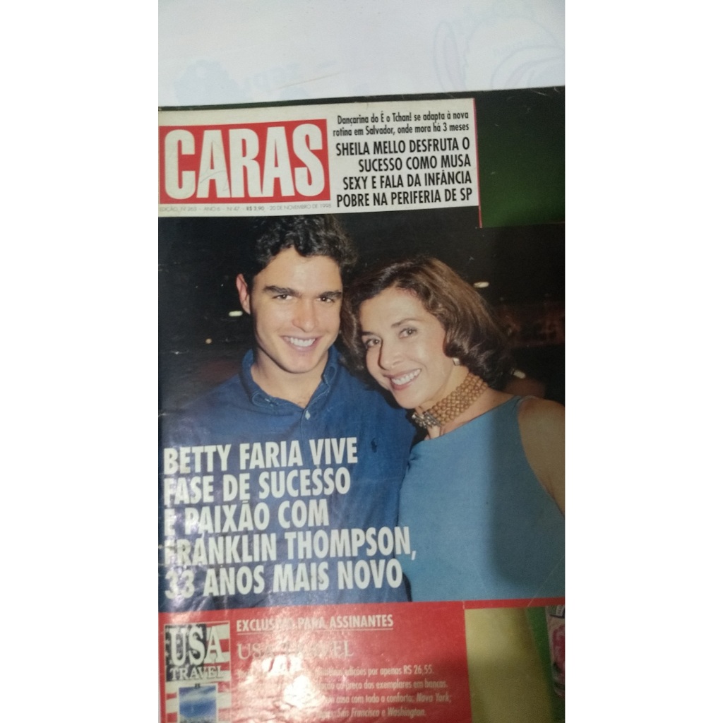 Revista Caras Betty Faria ,Frankilin Thompson ,Sheila Mello | Shopee Brasil