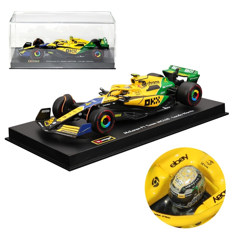 Miniatura McLaren MCL38 Monaco GP 2024 – Edição Homenagem Ayrton Senna ...