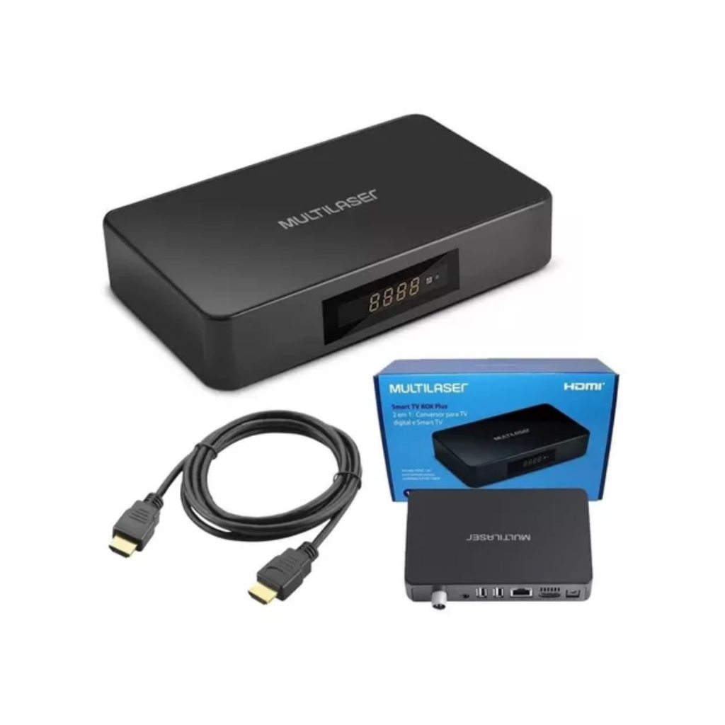 Multilaser Smart Tv Box e Conversor Digital Plus Pc001 Full Hd 8gb ...
