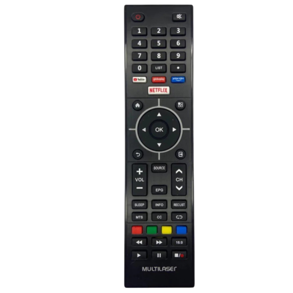 Controle Remoto para TV Multilaser Smart com Netflix TL030 / TL031 ...