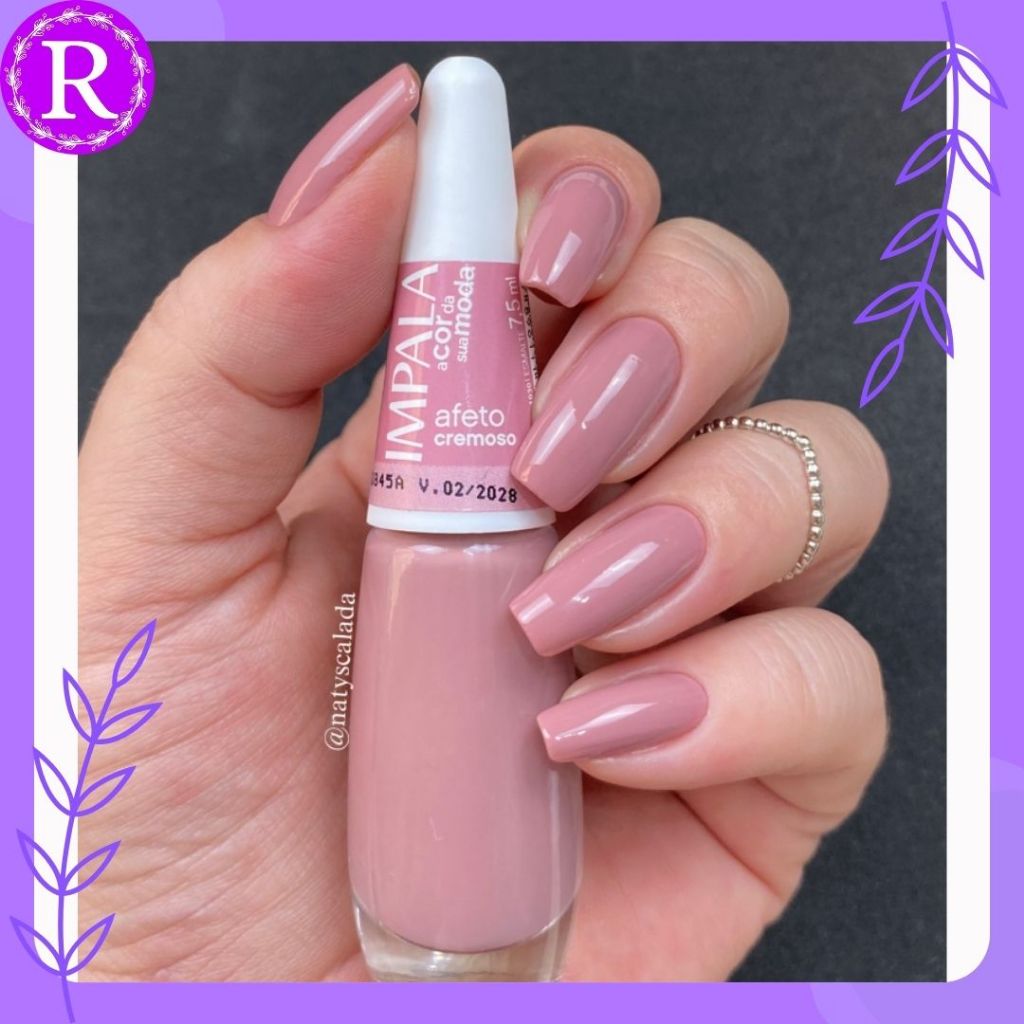 Esmalte Impala Afeto A Cor Da Sua Moda Cremoso 7,5ml - Rosa Claro ...