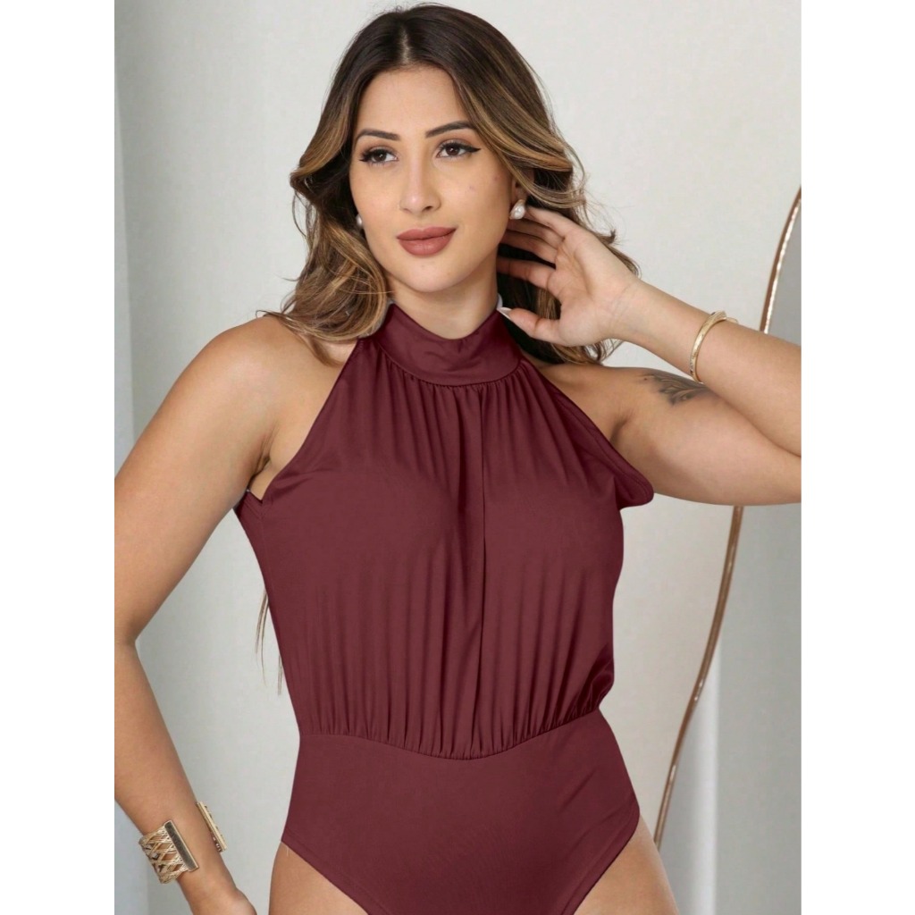 Body Feminino de Gola Alta Tecido Suplex(Sem BOJO) | Shopee Brasil