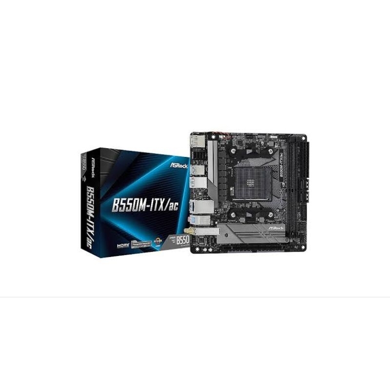 Asrock B550M-ITX/ac Mini ITX DDR4 AM4 | Shopee Brasil