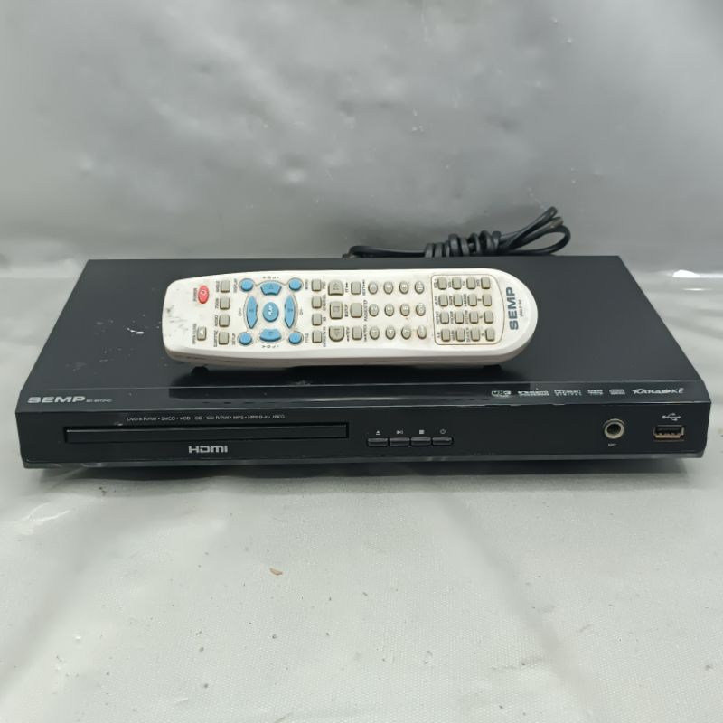 Dvd Player Semp SD8072HD Com HDMI karaokê (funciona) | Shopee Brasil