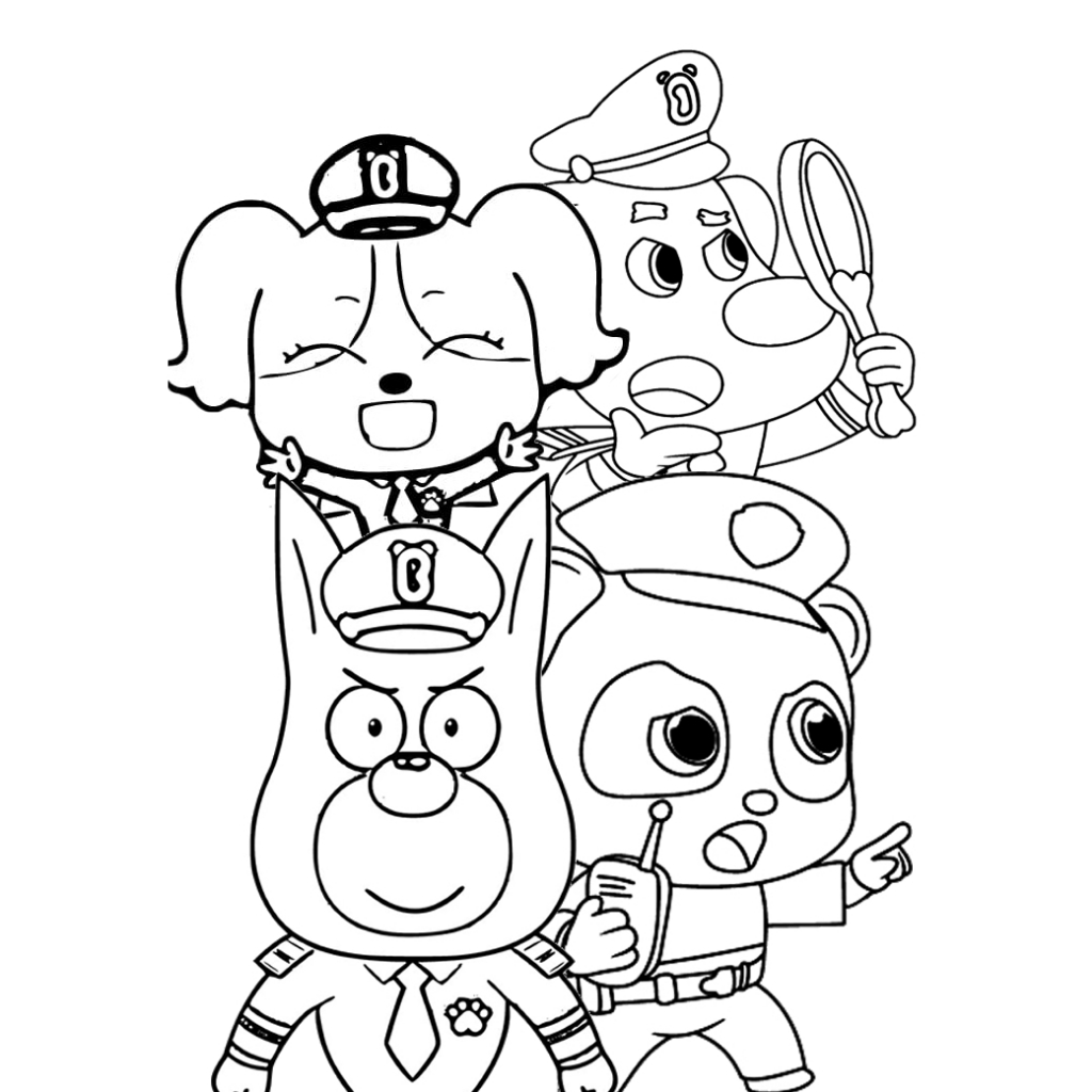 50 Desenhos do Detetive Labrador para Colorir Pintar Lindos Desenhos ...