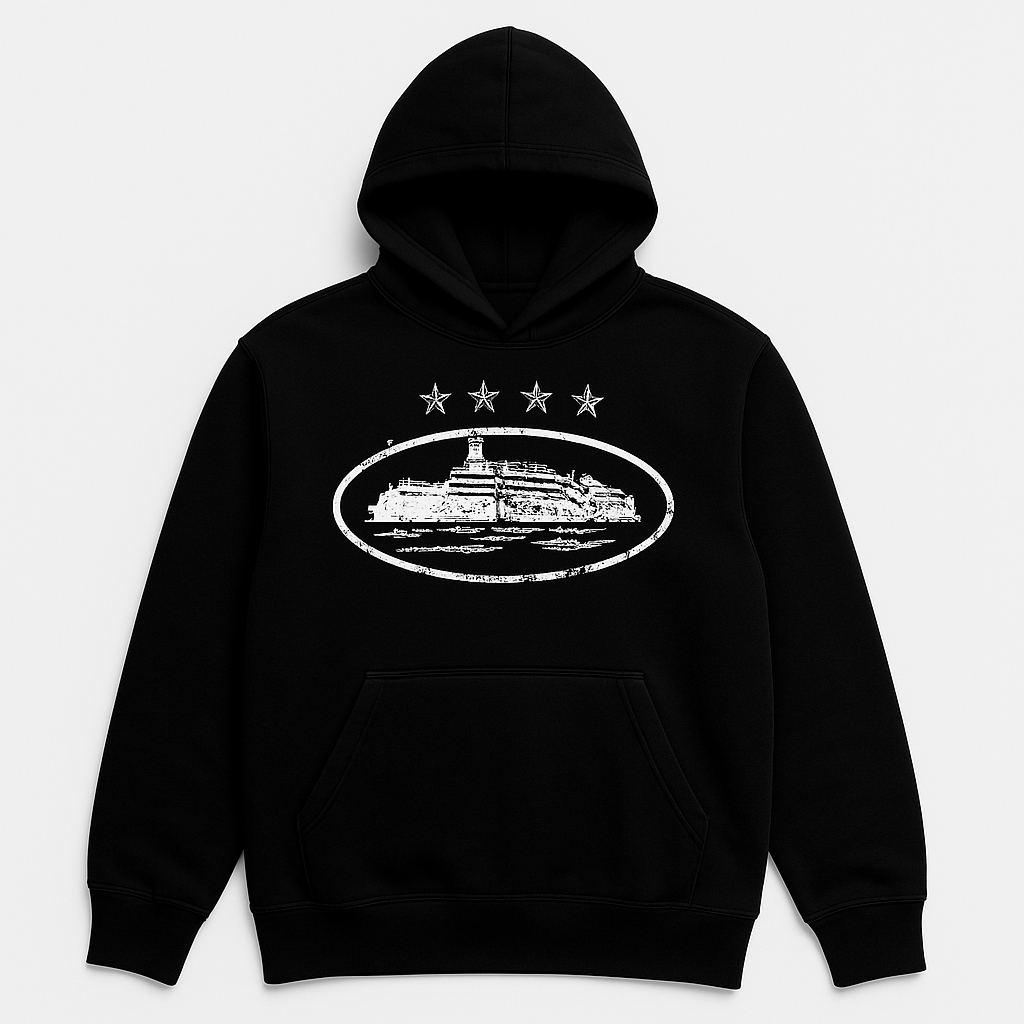 Moletom Preto Canguru Streetwear com capuz Estampado Modelo Premium ...