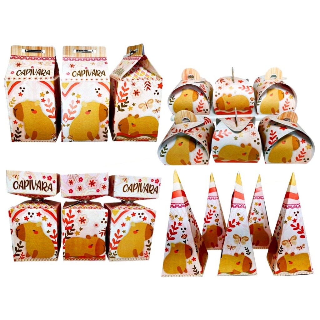 Kit 20 Capivara Lembrancinha Capivara Cute Decoração Capivara Rosa ...