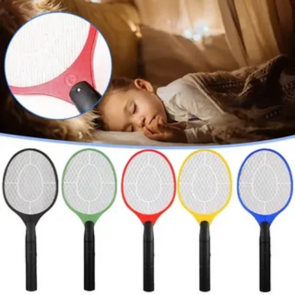 Raquete Elétrica Mata Insetos Recarregável Bivolt Mutuca Muriçoca ...