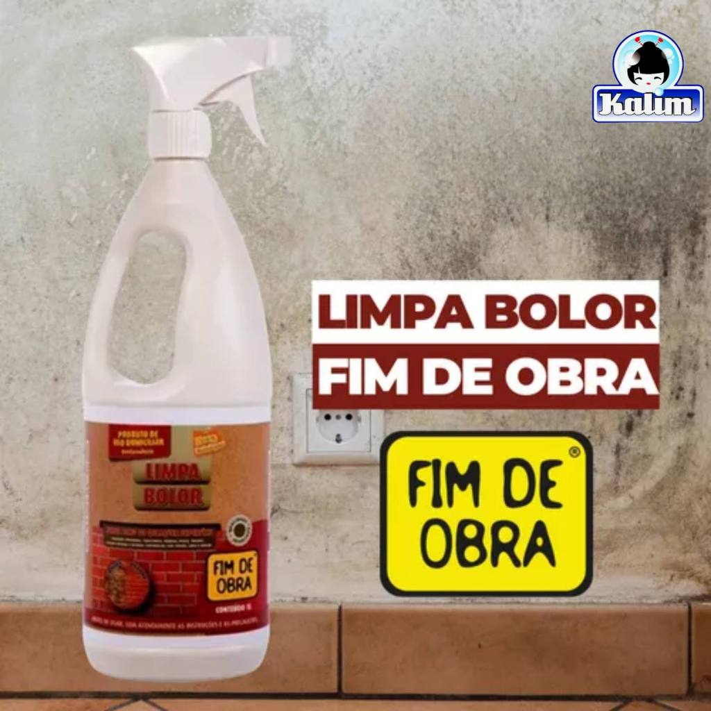 Limpa Bolor Fim De Obra 1 Litro Paredes Pintadas, Tijolinhos, Pedras ...