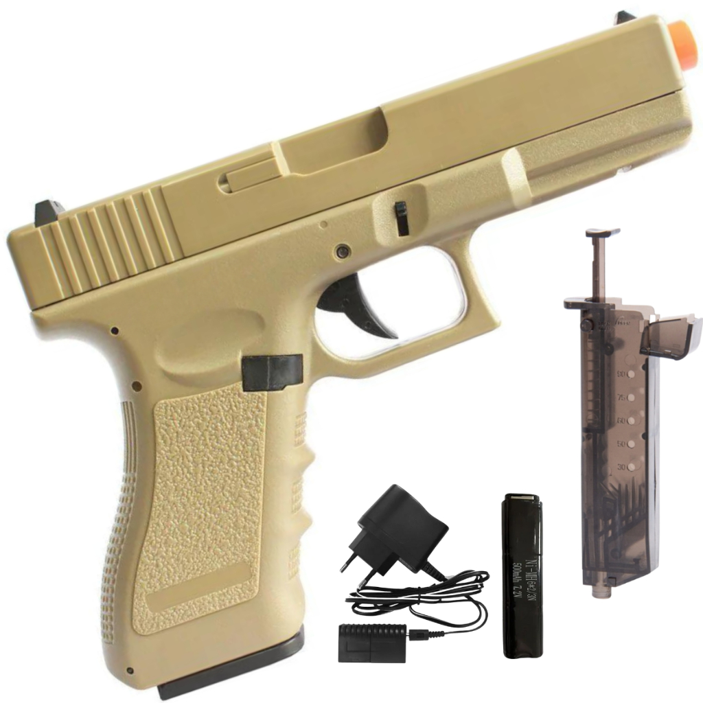 PISTOLA DE AIRSOFT CYMA CM030 ELÉTRICA 6MM | Shopee Brasil
