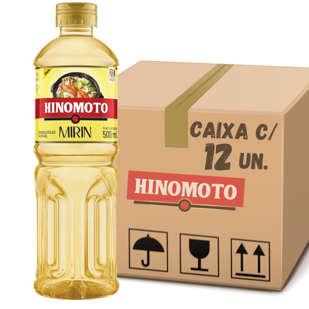SAKE MIRIN CULINÁRIO JAPONÊS HINOMOTO CX COM 12 UN DE 500ML | Shopee Brasil