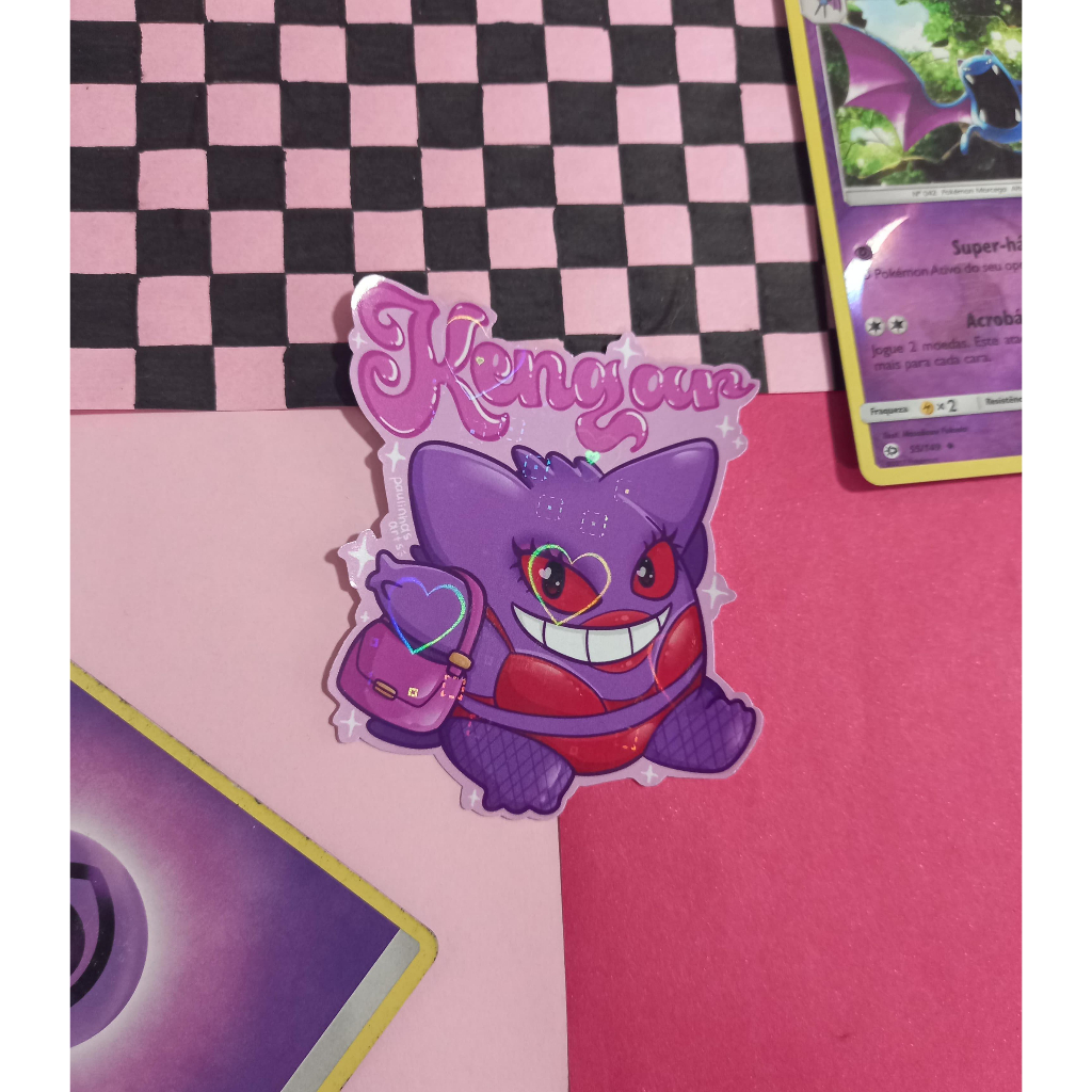 Adesivo Pokémon Gengar kengar cute chibi sticker | Shopee Brasil