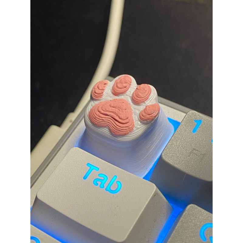 Keycap teclado mecânico patinha tecla personalizada acessório gamer ...
