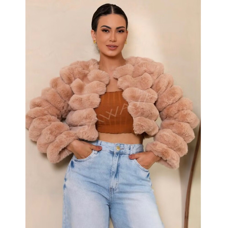 Jaqueta puffer feminina teddy modelo italiano 2025 | Shopee Brasil