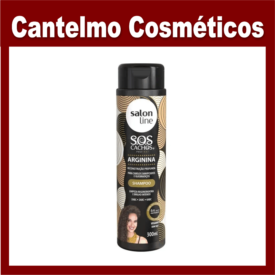 Salon Line Shampoo Sos Cachos Arginina 300ml | Shopee Brasil