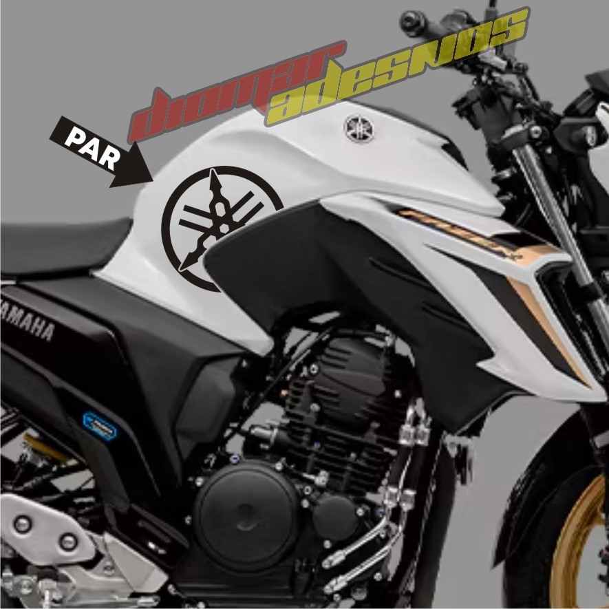 Adesivo LOGO YAMAHA Tanque FZ25 par - Todas | Shopee Brasil
