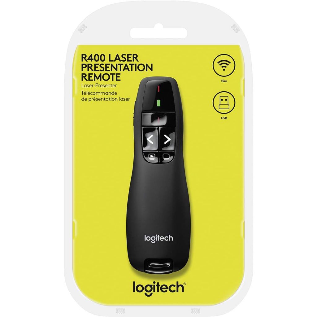 Apresentador Multimídia LOGITECH R400 WI-FI Com Laser Pointer Unidade ...