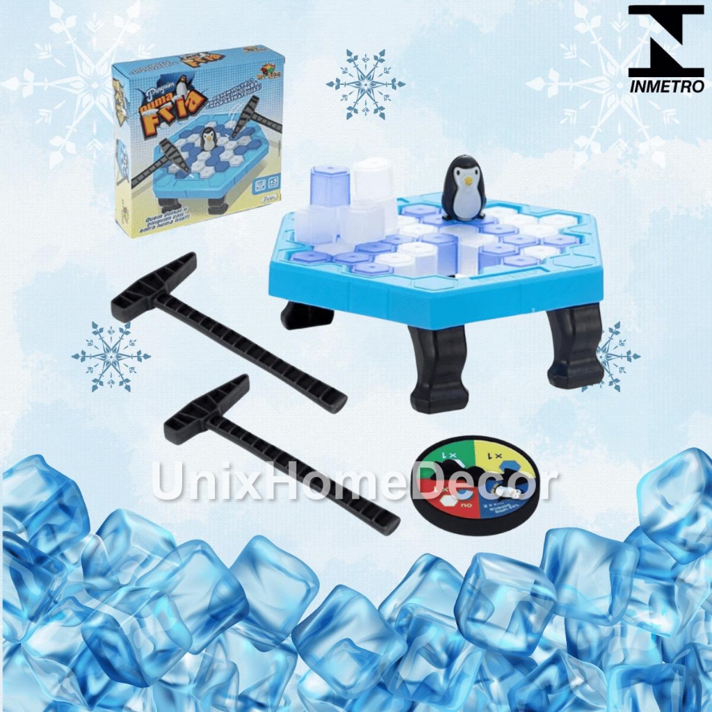 Pinguim Quebra Gelo Jogo Interativo Brinquedo Didático Jogo Tabuleiro ...