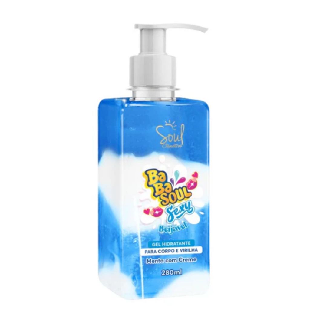 Gel Hidratante Beijável Menta Babasoul -Soul Cosmeticos | Shopee Brasil