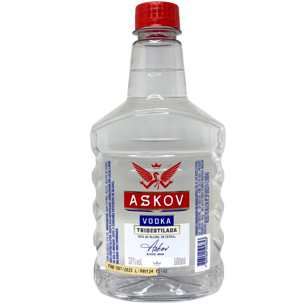 Bebida Askov Vodka Branca Fun Fun 500 Ml | Shopee Brasil