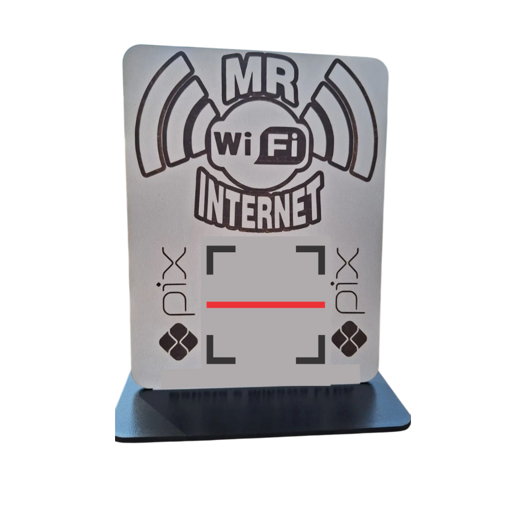 Placa pix MDF Qr Code Display | Shopee Brasil