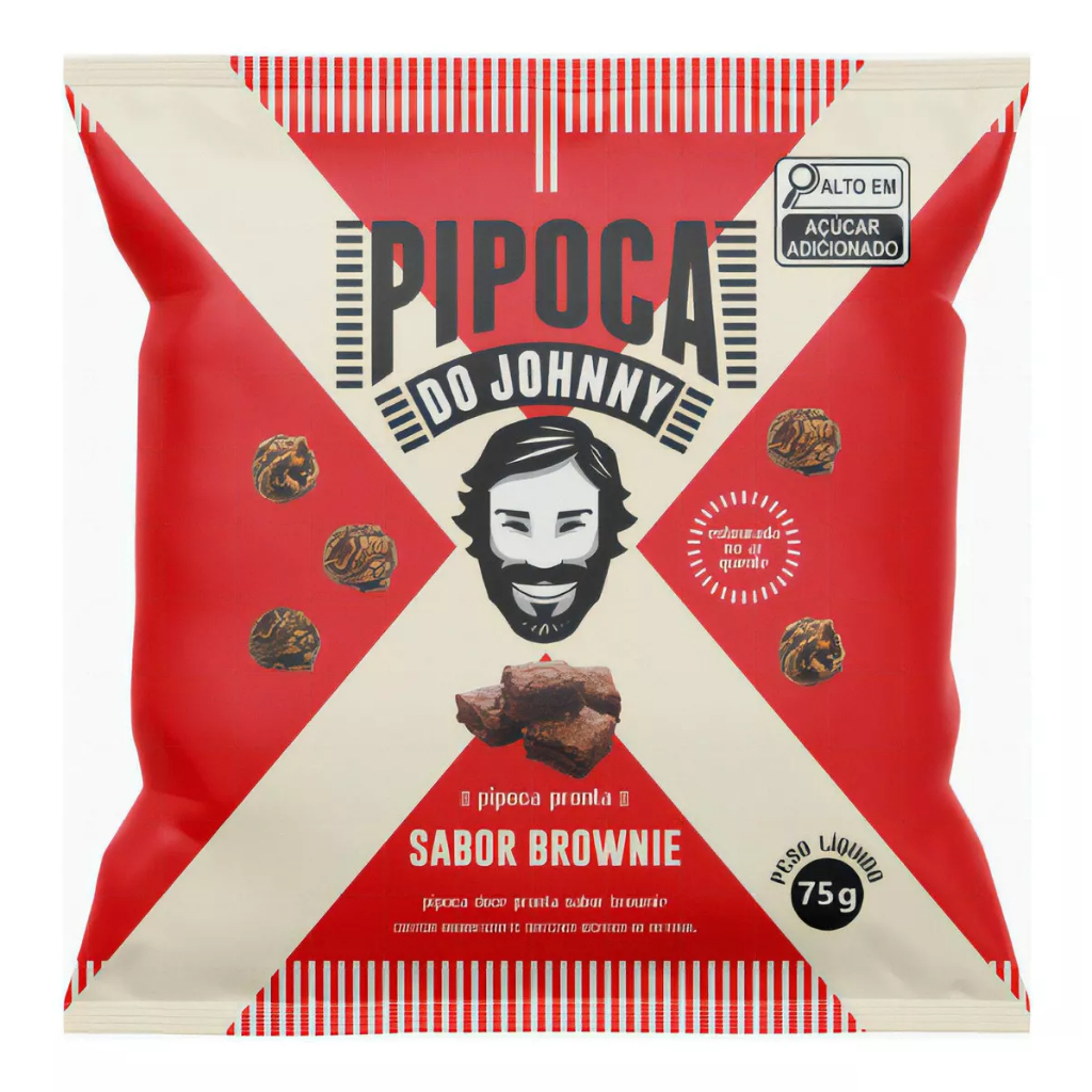 Pipoca Do Johnny Sabor Brownie 75g | Shopee Brasil