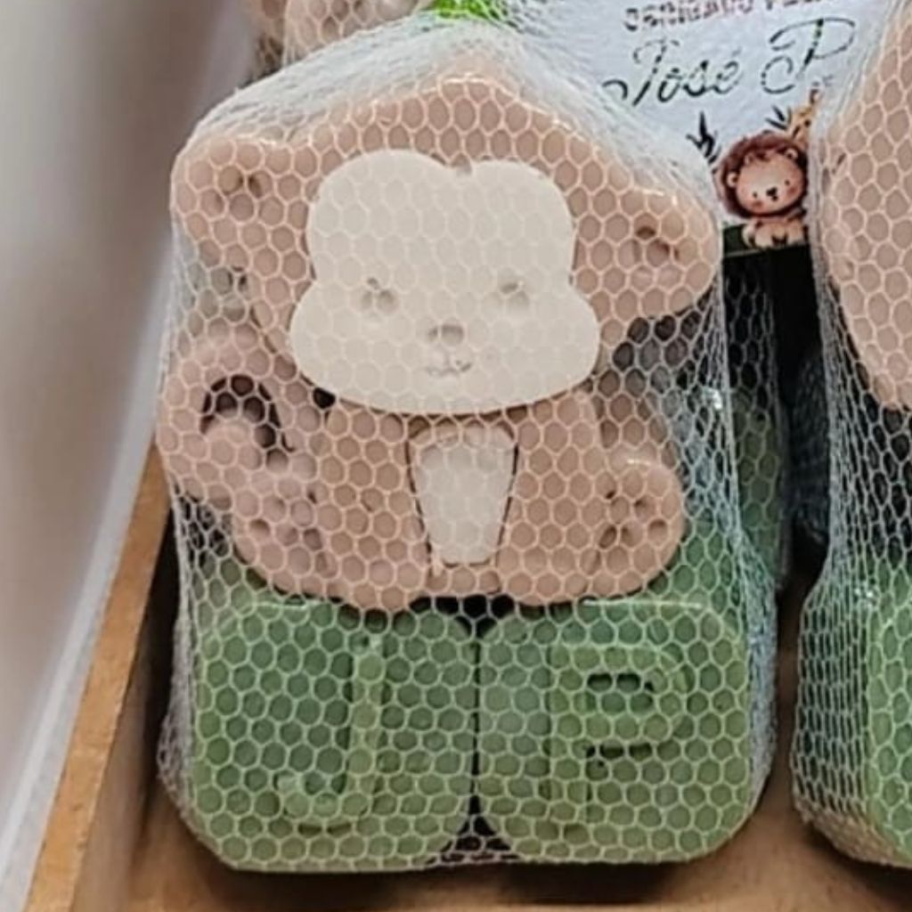 Lembrancinha Sabonete Artesanal Safari Macaco com 2 letras (10 unidades ...