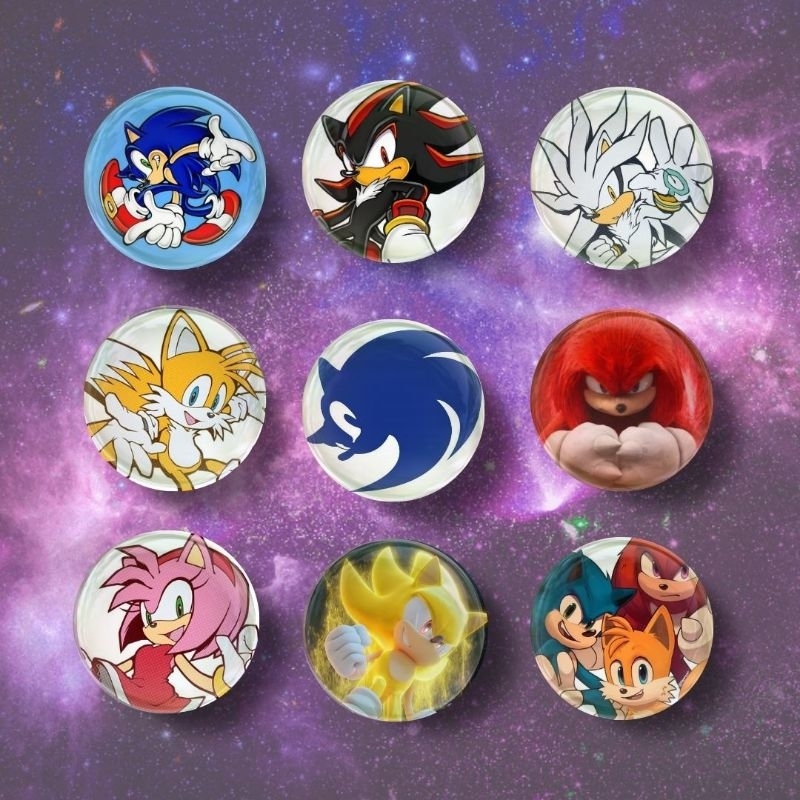 Bottons personalizados Sonic Tails Knucles Shadow Amy PIN Button ...