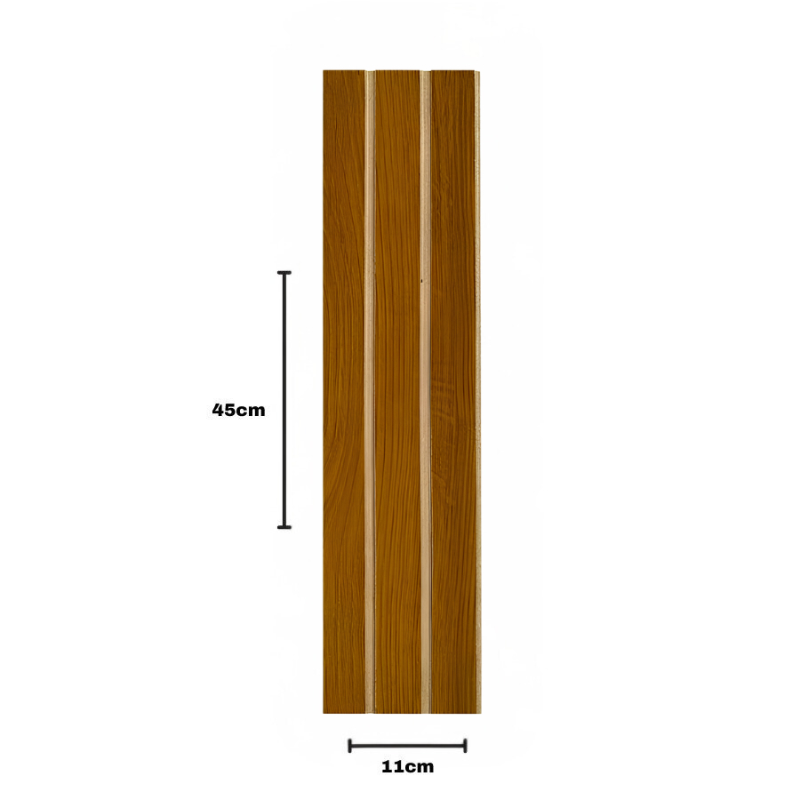 200 Revestimento Painel De Parede Ripado Decorativo MDF 45x11 | Shopee ...