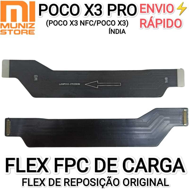 Flet Poco X3/ NFC/ Pro Xiaomi Flex FPC De Carga Charge De Reposição USB ...