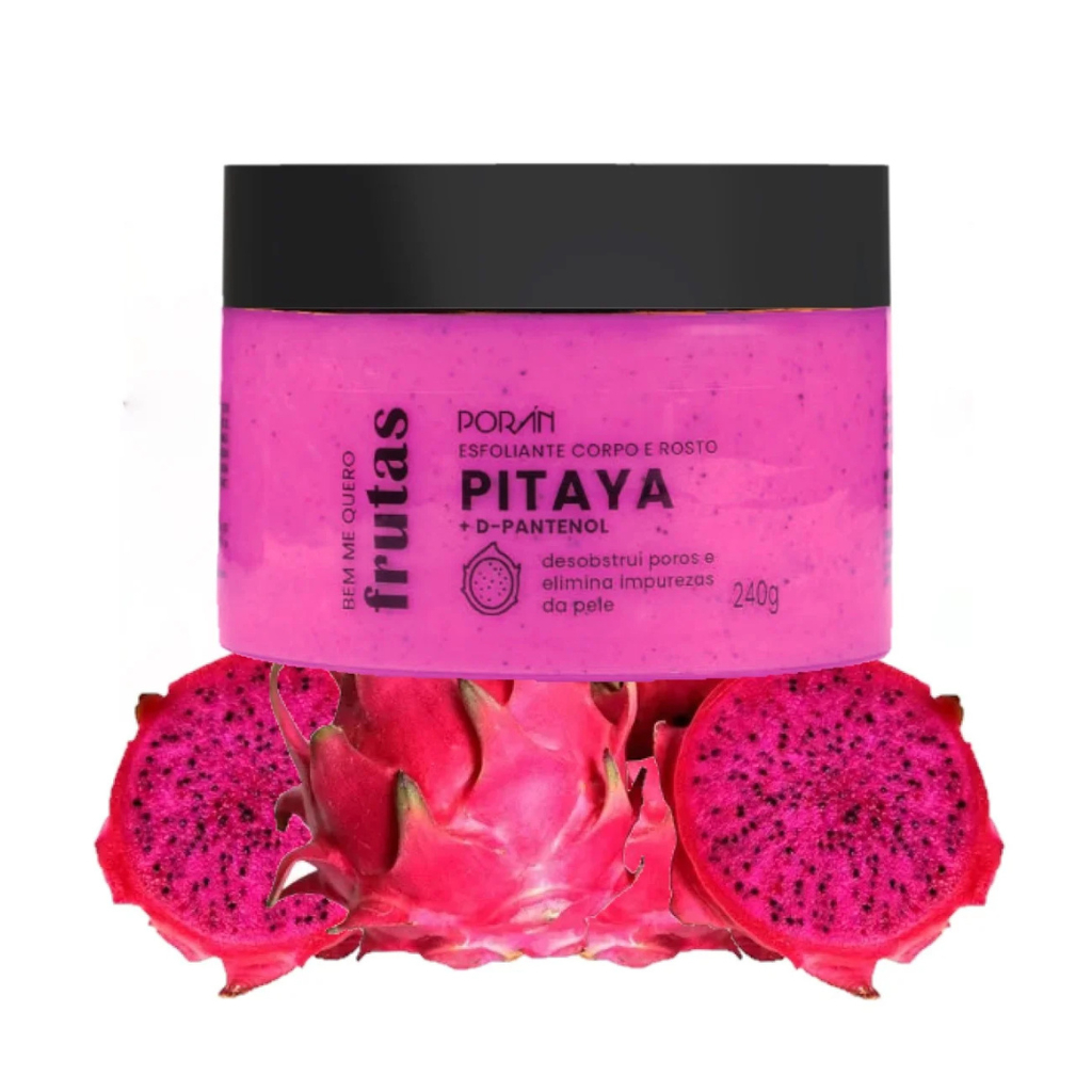 Esfoliante Porán Pitaya Esfoliante Corpo e Rosto Pitaya Poran Pitaya e Pantenol | Shopee Brasil