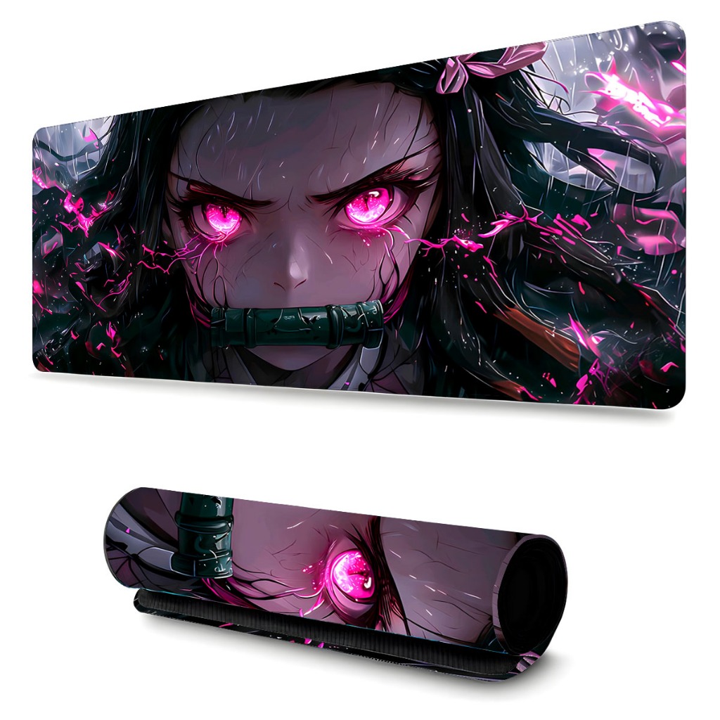 Mouse Pad Gamer 70x35cm Nezuko Modelo C/ Borda Costurada Speed 4055 ...