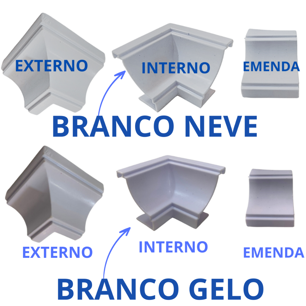 Cantinho/Canto De Forro Em PVC Para Acabamento Interno/externo/Emenda ...