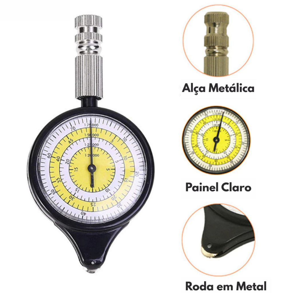 Curvímetro Analógico Sendas LX-3 Medidor De Telêmetro Odômetro Bússola ...