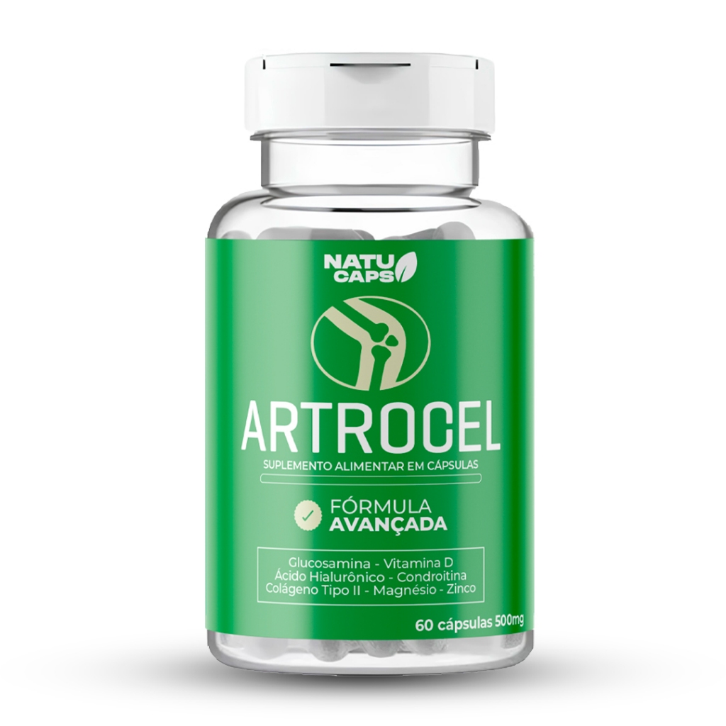 1 Pote de Artrosel - 60 Capsulas - Articulações Saudáveis - Envio ...