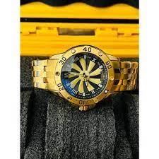 relogio invicta speedwai turbine masculino banho de ouro 18k relogio ...