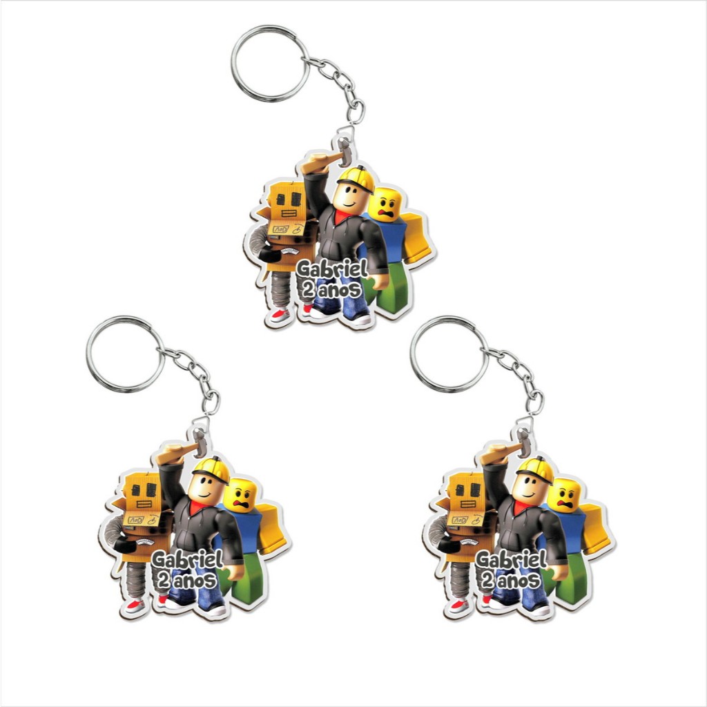 Chaveiro Personalizado Roblox em MDF, embalados com saquinhos ...